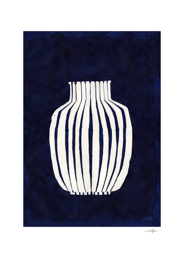 Ana Frois, Blue Vase art print - THE POSTER CLUB