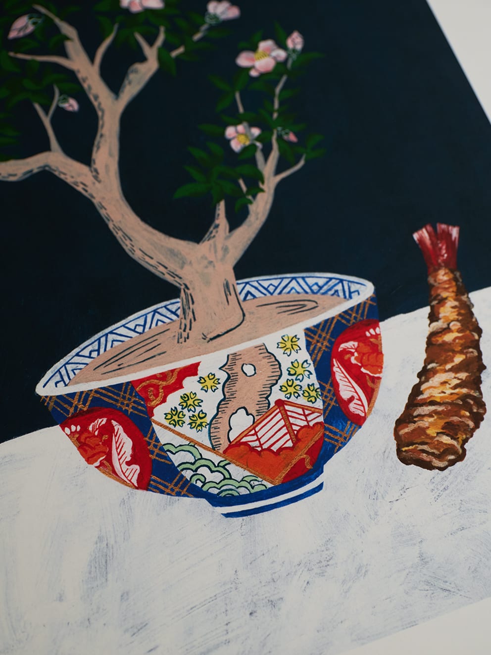 Jaron Su, Daikokuya And Camellia art print, The Poster Club