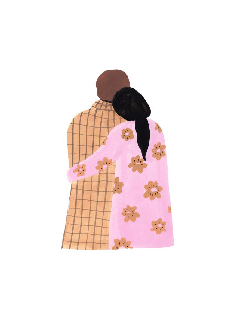 Laura Page, Couple art print - THE POSTER CLUB