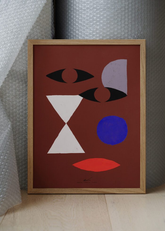 Matías Larraín, Abstract Face art print - The Poster Club