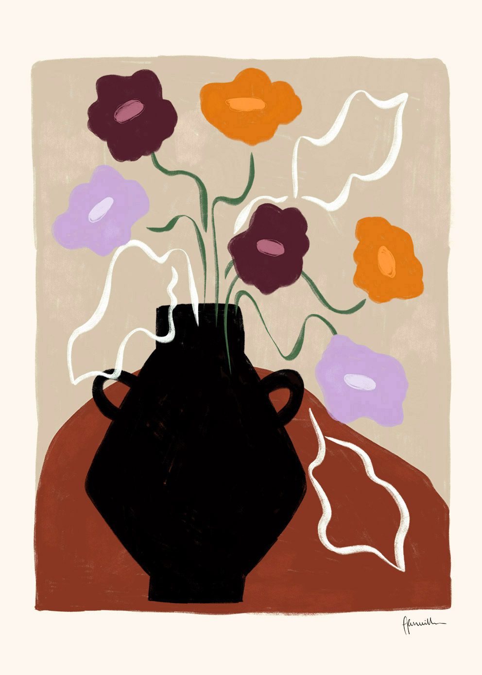 Frankie Penwill, Petunias art print - The Poster Club