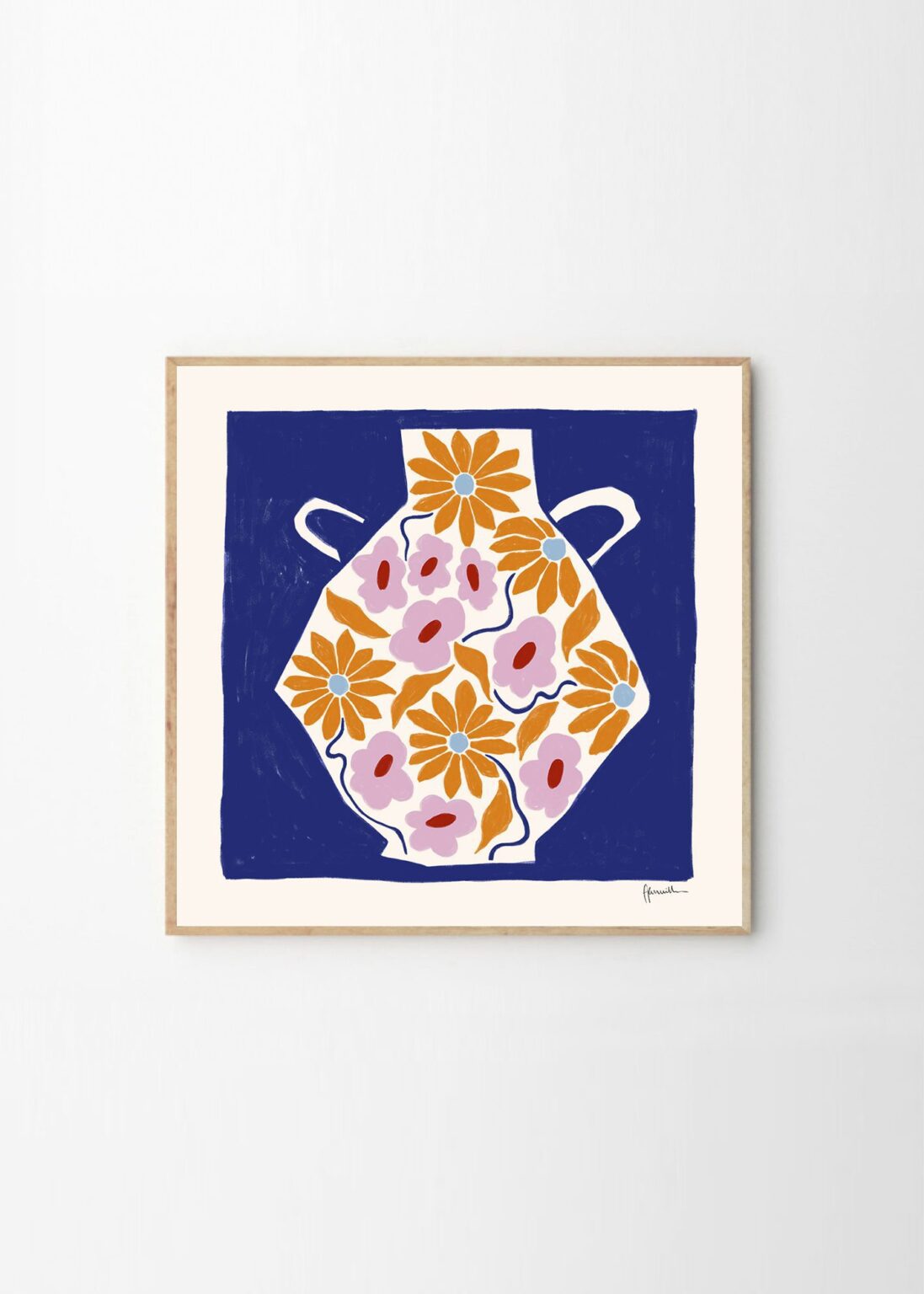 Frankie Penwill, Sunflower Vase fine art print - The Poster Club