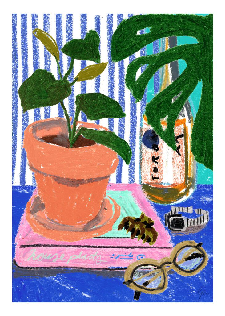 Laura Page, Pastel Plants art print - THE POSTER CLUB