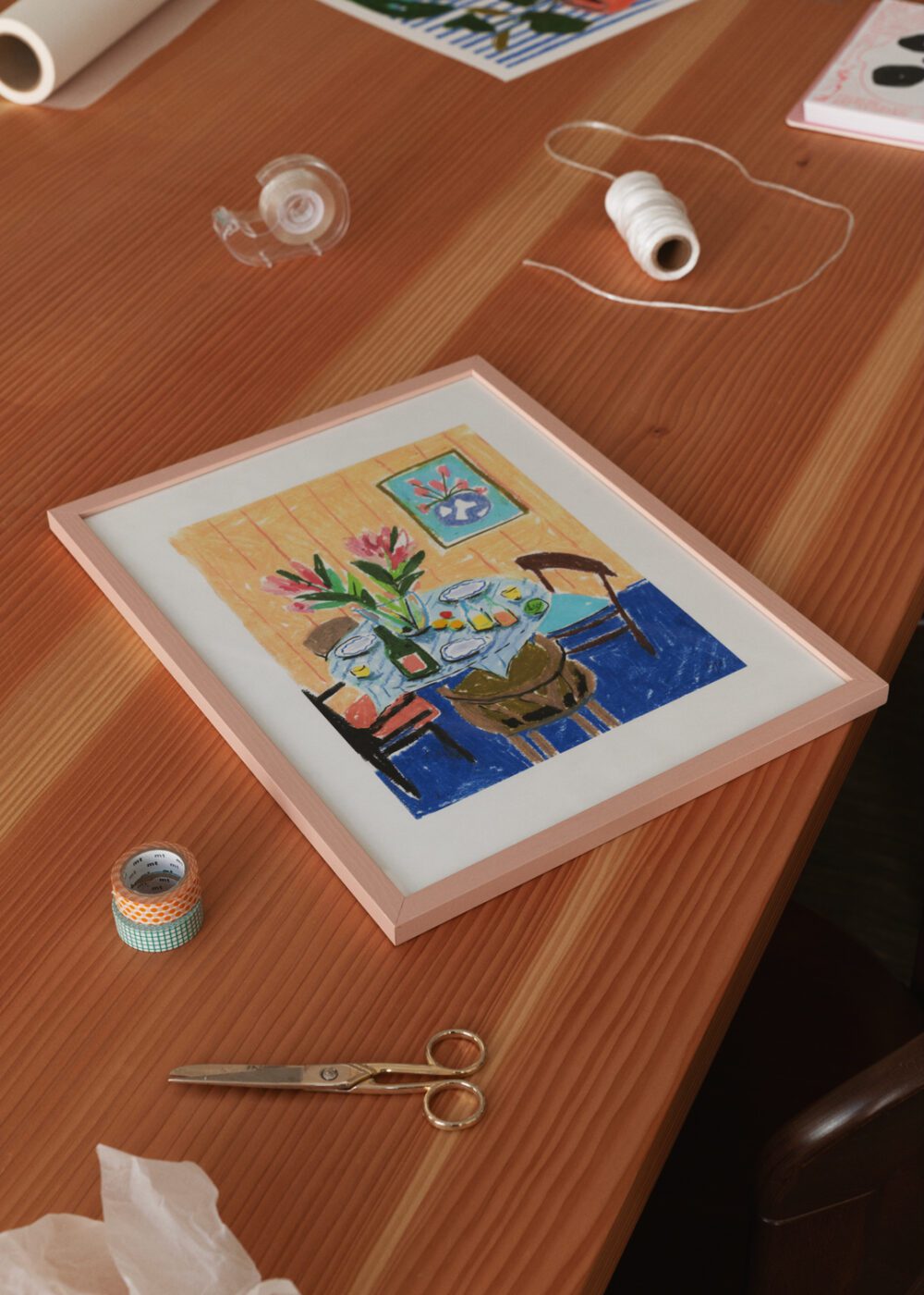 Laura Page, Pastel Table art print - THE POSTER CLUB
