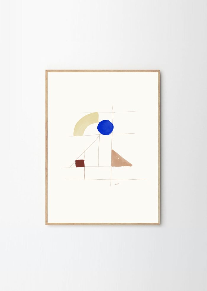 Another Art Project - The Blue Dot art print - The Poster Club