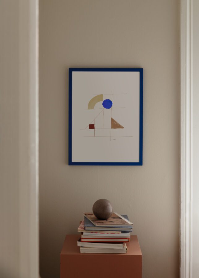 Another Art Project - The Blue Dot art print - The Poster Club