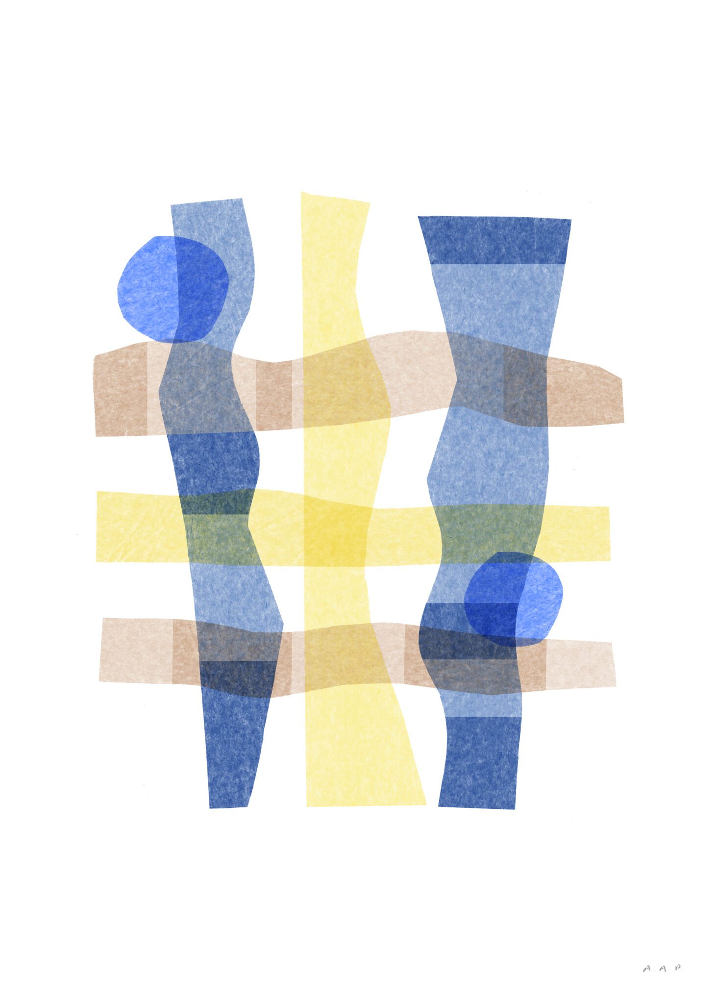 Another Art Project - Criss Cross art print - The Poster Club