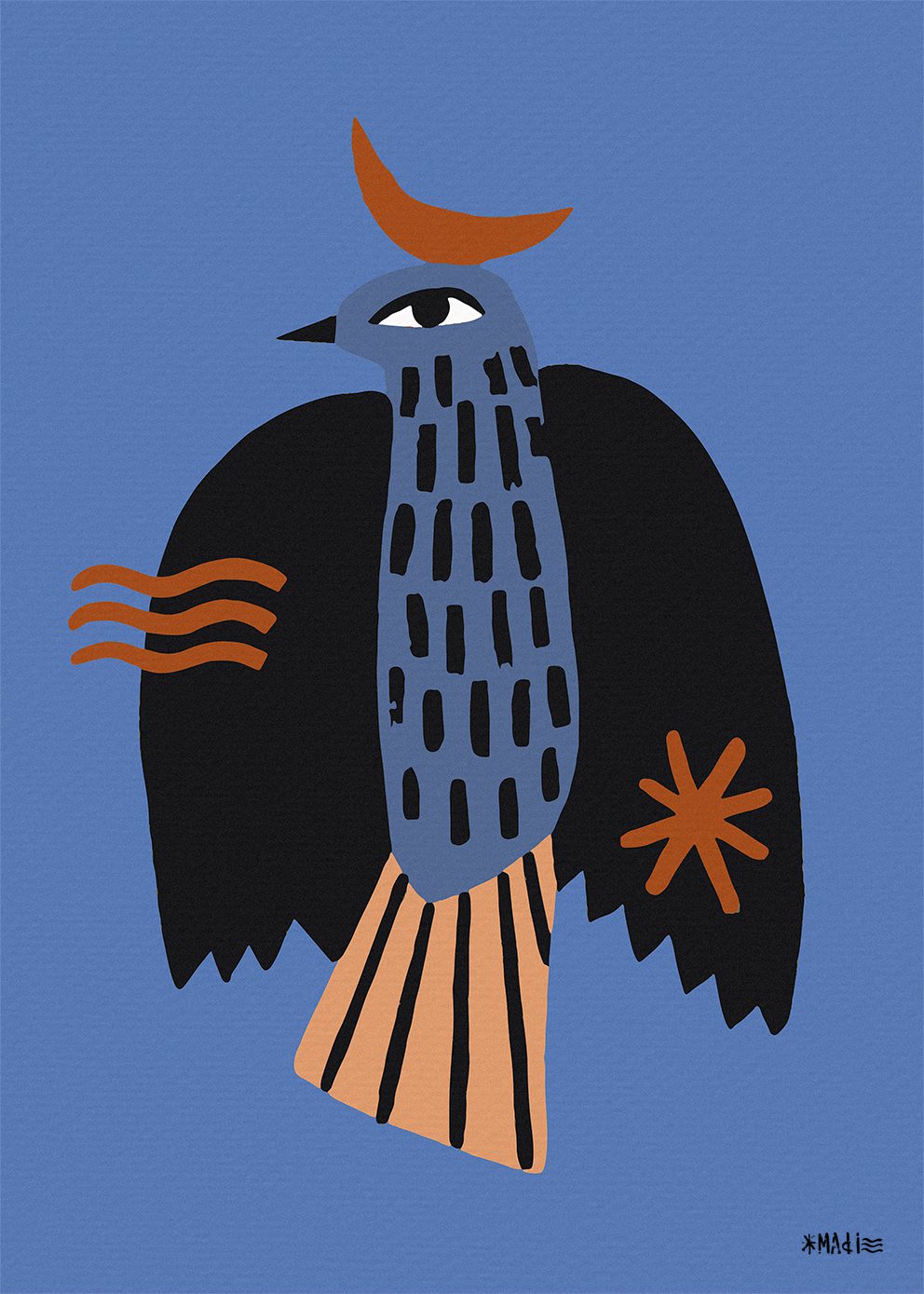 Madi, 'Feeling Free' art print - The Poster Club
