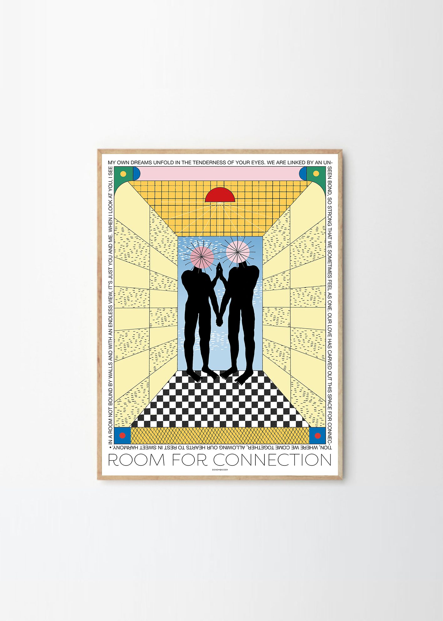 Signe Bagger, 'Room for Connection' art print for The Poster Club