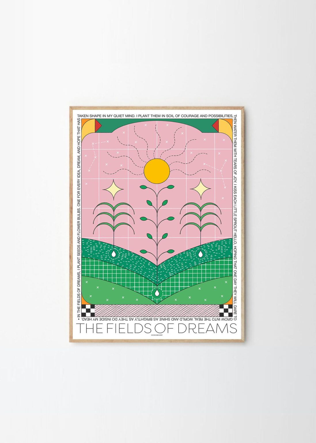 Signe Bagger, 'The Fields of Dreams' art print for The Poster Club