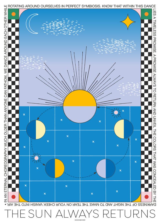 Signe Bagger, 'The Sun Always Returns' art print - The Poster Club Signe Bagger, 'The Sun Always Returns' art print - The Poster Club