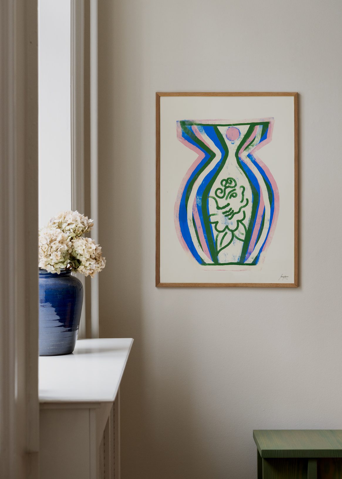 Lucrecia Rey Caro - Summer Vase 02 art print - The Poster Club