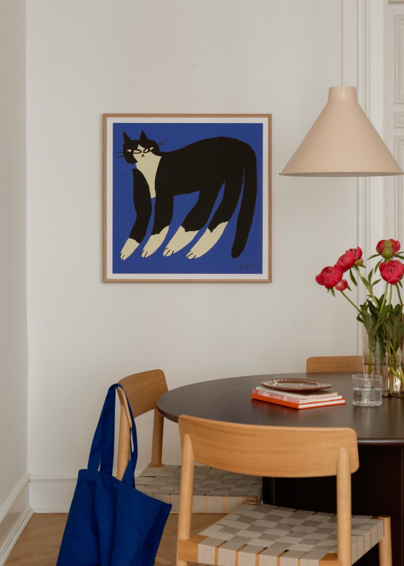 Enikő Katalin Eged, 'Cat in Blue' art print - THE POSTER CLUB