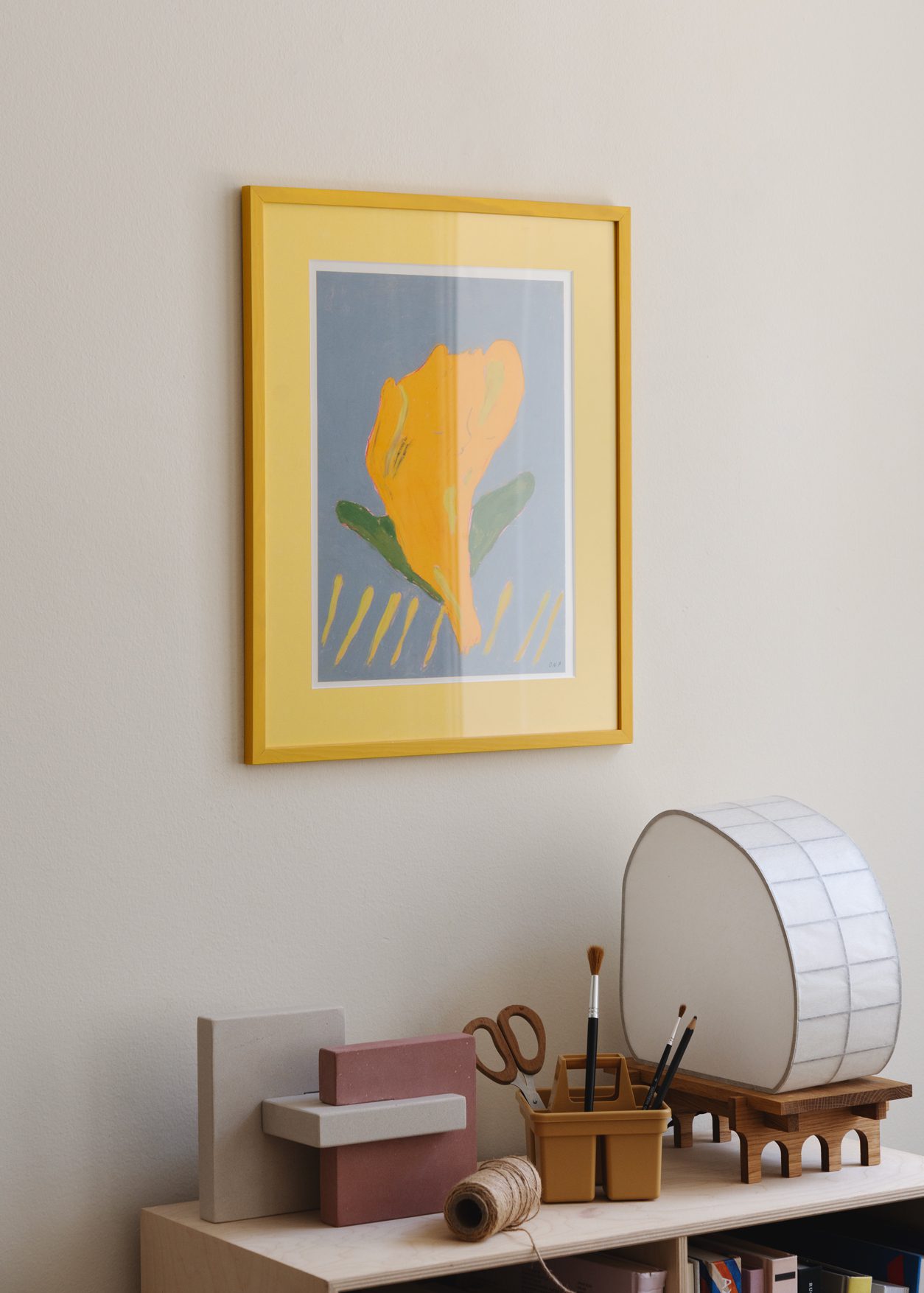 Premium passepartout in yellow - The Poster Club