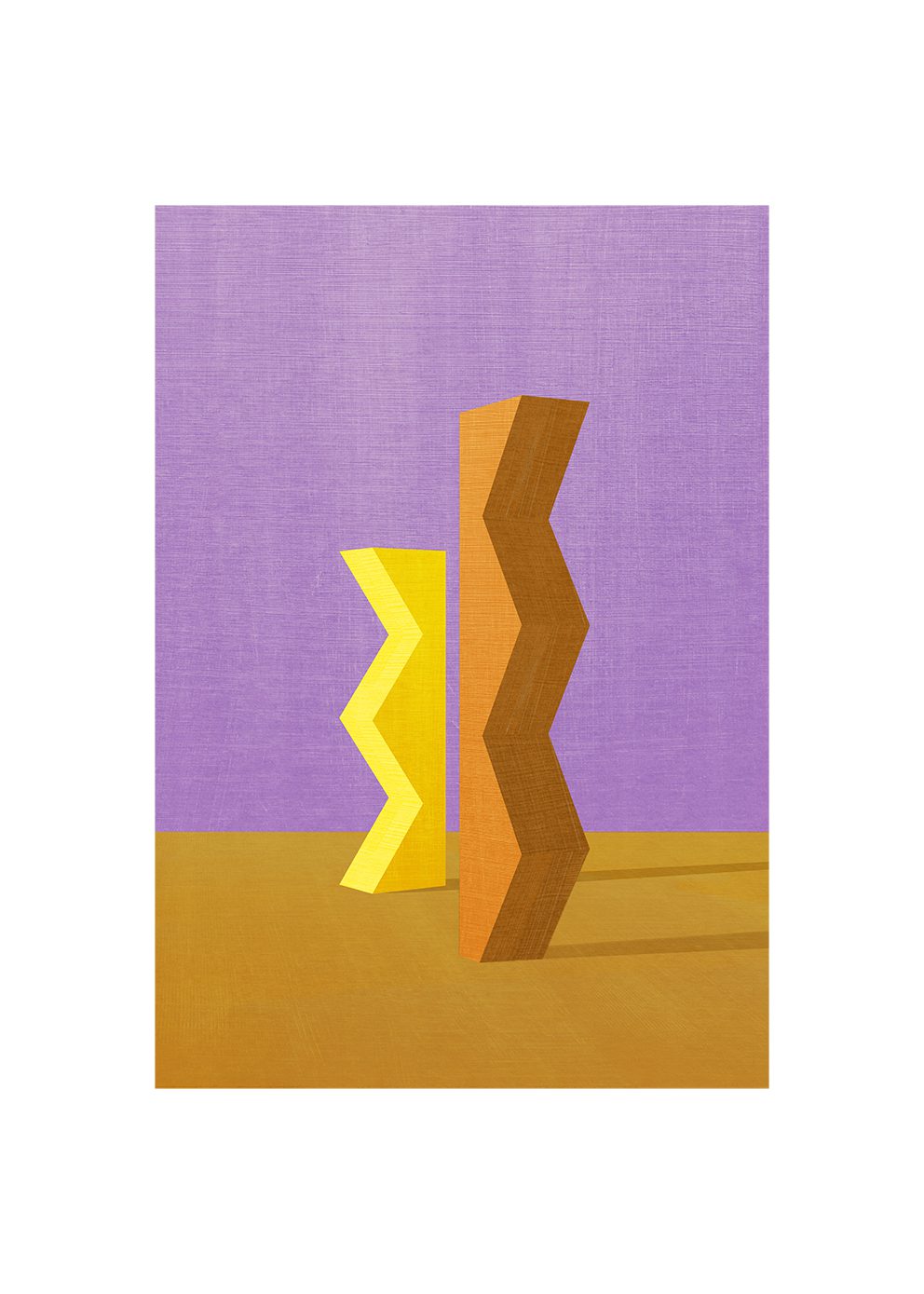 Teklan, 'Zigzag' Art Print - The Poster Club